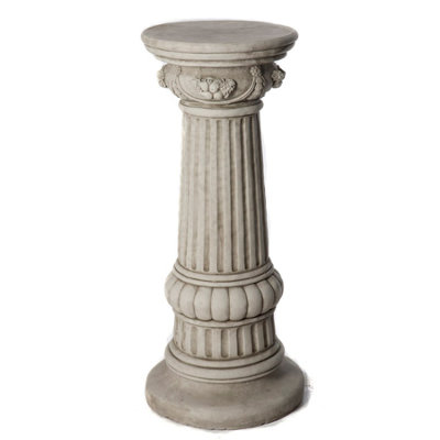 Giant Fancy Column Classic Plinth Garden Statue