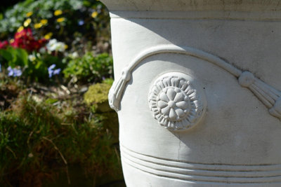 Giant Impressive Greek Style Round Pot