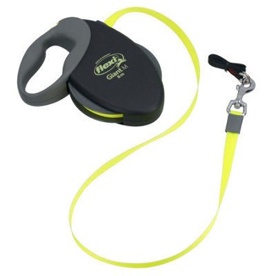 Giant M 8M Neon Yellow Sturdy Retractable Extending Lead Dog Walking ...