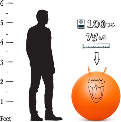 Giant Retro Space Hopper for Adults Inflatable Includes Foot Pump Extra ...