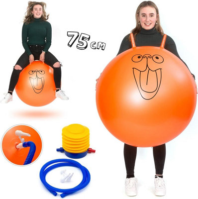 Giant Retro Space Hopper for Adults Inflatable Includes Foot Pump Extra ...