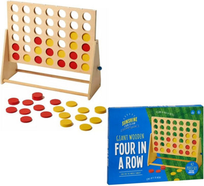Giant Wooden 4 In A Row Game Indoor/Outdoor