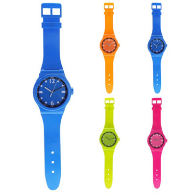 Giant Wristwatch Wall Clock 92cm Colourful Educational Watch Orange