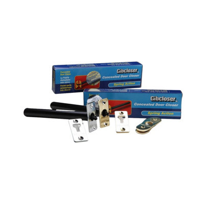 Gibcloser Concealed Chain Door Closer Set Silver (One Size)