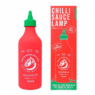 Gift Republic Chilli Sauce Bottle Squeezy Lamp