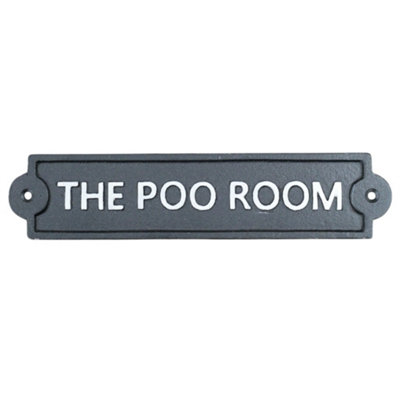 GIFTS DIRECT 2 U CAST IRON WALL SIGN BLACK