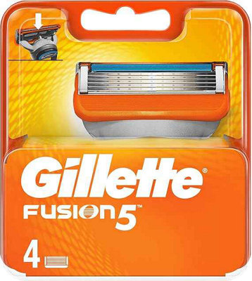 GILLETTE FUSION5 MANUAL RAZOR BLADES 4 PACK