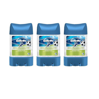 Gillette Power Rush Antiperspirant Deodorant Clear Gel 70ML - Pack Of 3