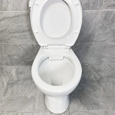 Gillian Rimless Toilet and Basin Sink Set Bathroom Suite Modern Style Round