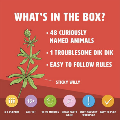 Ginger Fox Don't Be A Dik Dik Card Game