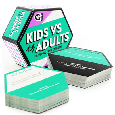 Ginger Fox Kids vs Adults Fun-for-All Trivia Card Game | DIY at B&Q