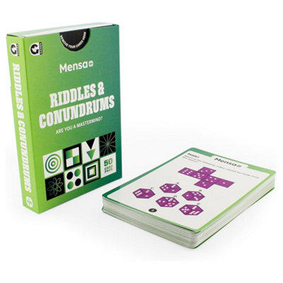 Ginger Fox Mensa Riddles & Conundrums Trivia Challenge Cards with Logic ...