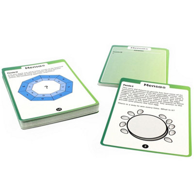 Ginger Fox Mensa Riddles & Conundrums Trivia Challenge Cards with Logic ...