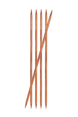 Ginger: Knitting Pins: Double-Ended: 20cm x 4.50mm: Set of 5