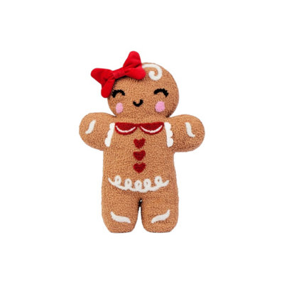 Gingerbread Girl Christmas Cushion