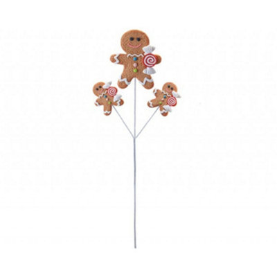 Gingerbread Man Candy Spray Decoration
