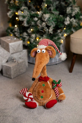 Gingerbread Rat Christmas Decoration - Rat A Tat | DIY at B&Q