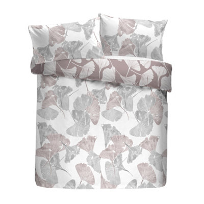 Ginkgo Hand Drawn Botanical Print Duvet Cover Set