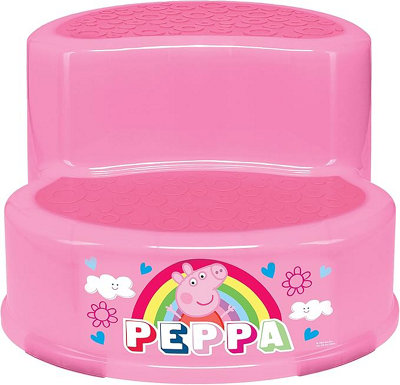 Ginsey Peppa Pig 2 Tier Step Stool, Pink