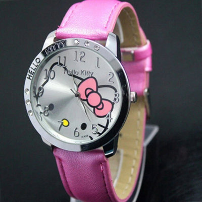 Girls Hello Kitty Cartoon Wrist Watch Children Kids Fashion Watch Christmas Gift