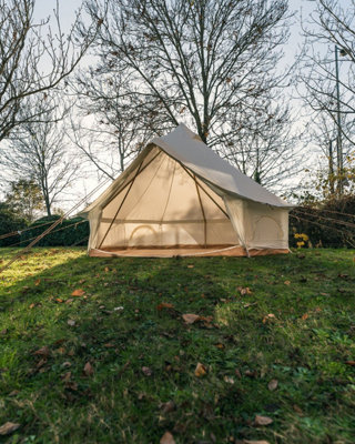 Glade 4M Spacious Bell Tent with Tripod Frame, 100% Cotton Canvas | DIY ...
