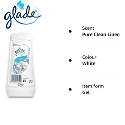 Glade Gel Air Freshener Clean Linen 150g (Pack of 3)