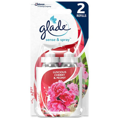 Glade Sense & Spray Refill TWIN Peony & Cherry 18ML | DIY at B&Q