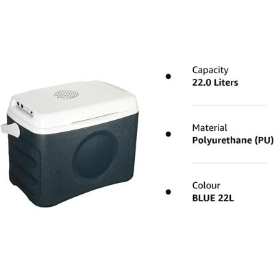 GlamHaus Electric Cooler Box, Large 22L Use Warm Or Cold Eco Mode ...