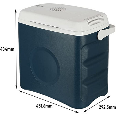 GlamHaus Electric Cooler Box Large 30L Use Warm Or Cold Eco Mode ...