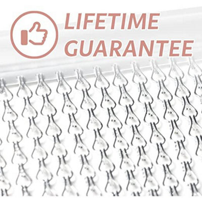 GlamHaus Heavy Duty Fly Screen Aluminium Chain Curtain - Protects ...