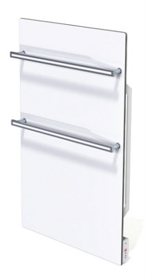 Glass Infrared Electric Bathroom Heater With Towel Bars and buit-in ...