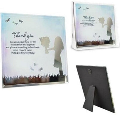 Glass Mirror Hanging Wall Plaque Reflection Box Gift Set Home With ...