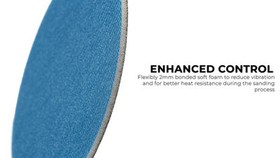 Glass Polish 5 inch/125mm 500 Grit Pack of 20 Sanding Discs for Rotary ...