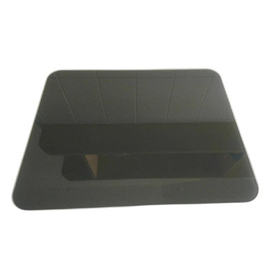 Glass Worktop Saver Chopping Board Black Round Corner Tempered Glass ...