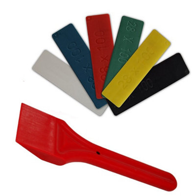 Glazing Packers 120 Mixed Plastic Packers with Wedge Tool | DIY at B&Q