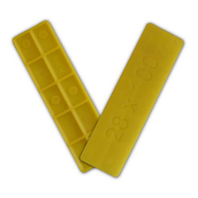 Glazing Packers 120 Mixed Plastic Packers with Wedge Tool