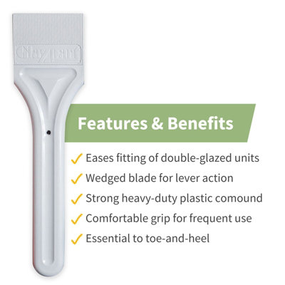 Glazpart Glazing Shovel Wedge Tool (10 Pack)