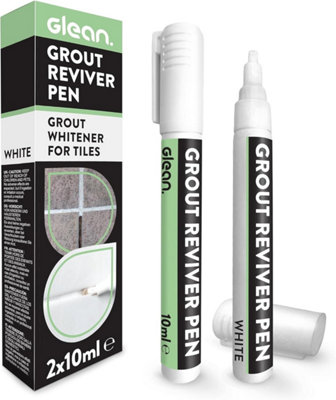 GLEAN Grout Reviver Pens - White - 2x10ml