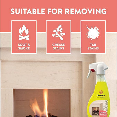 Glean Limestone Cleaning Spray Removes Smoke Soot and Tar Stains - 500ml