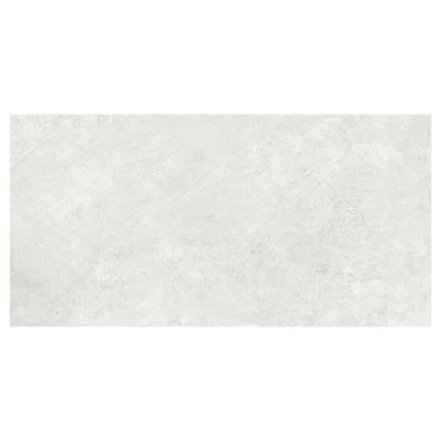 Glen Matt White Concrete Effect Porcelain Outdoor Tile Pack of 1 Tile 0 ...
