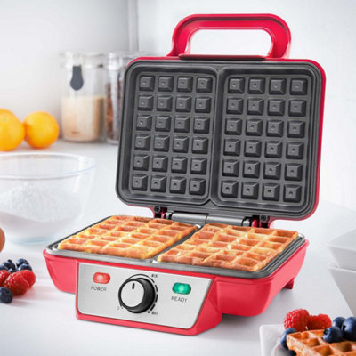 Global Gizmos 37579 Two Slice Waffle Maker