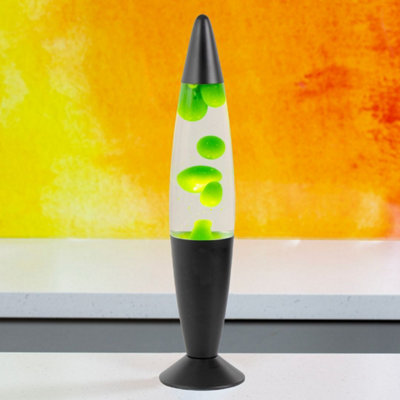 Global Gizmos Green & Black Retro Lava Lamp | DIY at B&Q