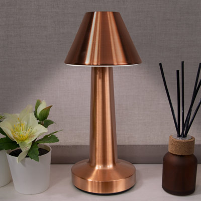 Global Gizmos Rechargeable LED Table Lamp - Brass