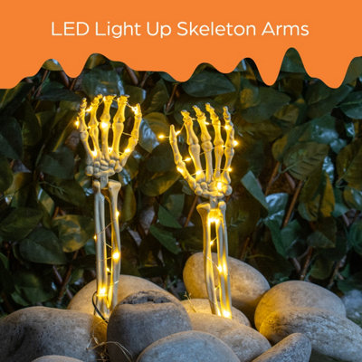 Global Gizmos Set of 2 Halloween Skeleton Arm Lights / Indoor or ...