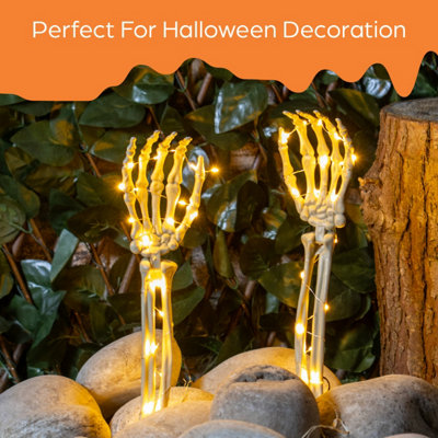 Global Gizmos Set of 2 Halloween Skeleton Arm Lights / Indoor or ...