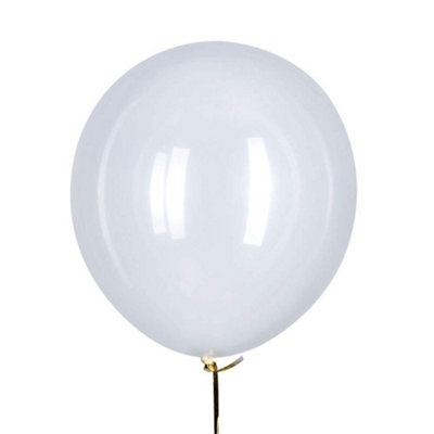 Globos Latex Balloons (Pack of 100) Transparent (One Size)
