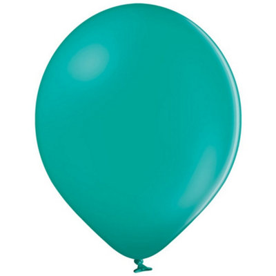 Globos Latex Plain Balloon (Pack of 100) Aqua Blue (One Size)