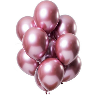 Globos Payaso Latex Balloons (Pack of 100) Pink (One Size)
