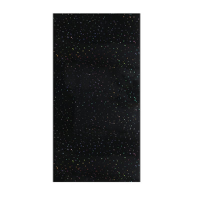 Gloss Black Sparkle Bathroom PVC Cladding Shower Wet Wall Panels 1m x 2.4m