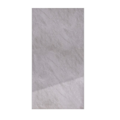 Gloss Grey Marble Bathroom PVC Cladding Shower Wet Wall Panels 1m x 2.4m